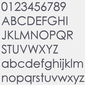 8 Inch Modern House Numbers Letters Color Choices - Etsy