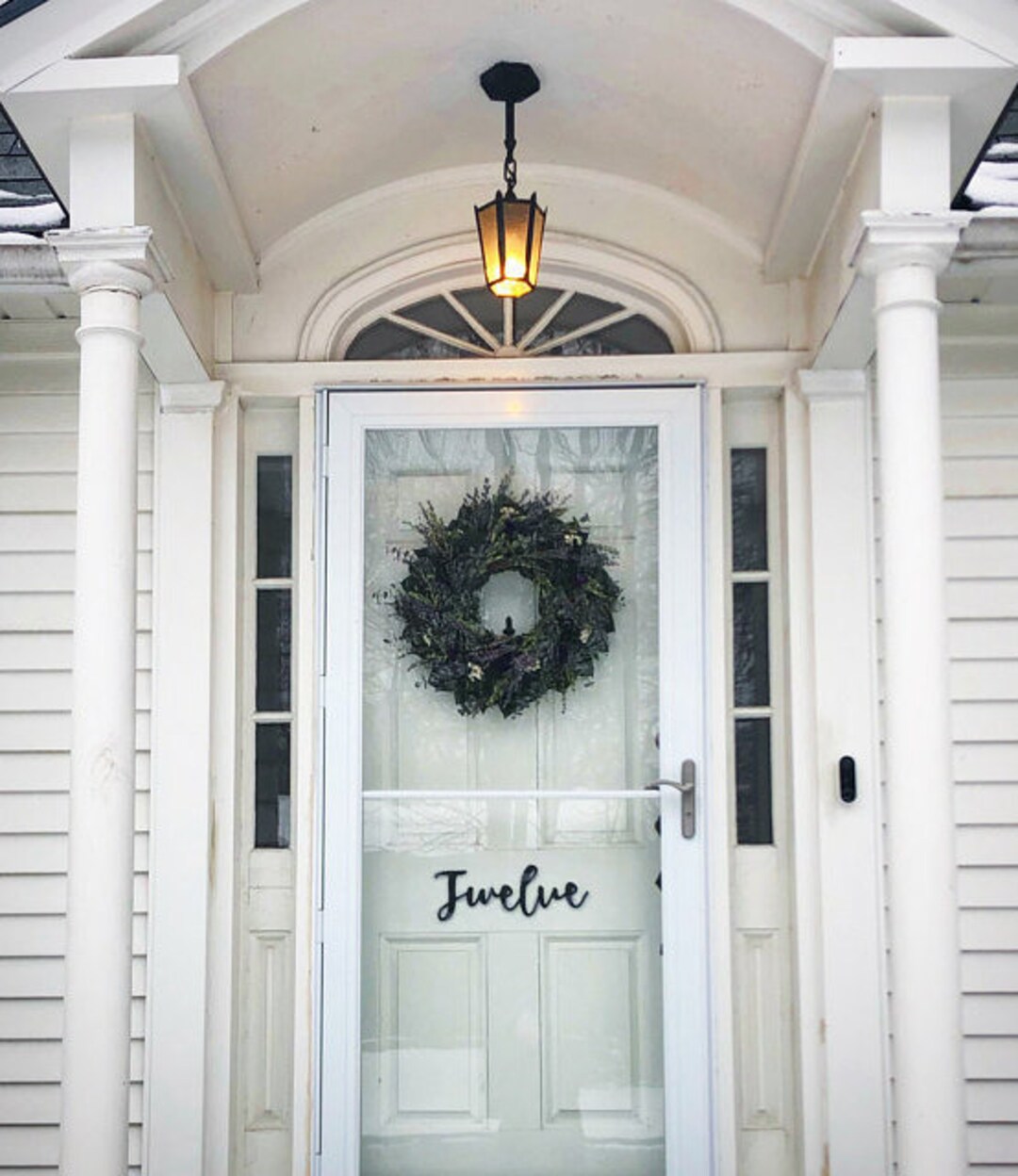 Brush Script Cursive House Numbers: Regular Size - Etsy