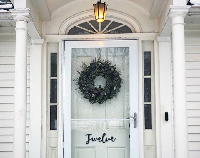 Script Address Sign ,script House Numbers, Custom House Numbers Sign ...