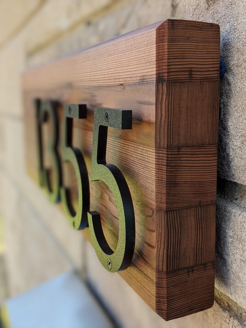 4 Inch Modern House Numbers Letters - Etsy