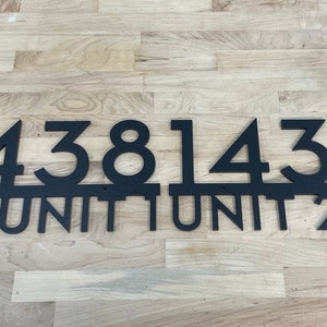 Custom Contemporary Apartment Number Unit Address Sign Regular Size - Etsy
