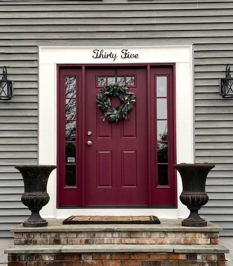 Colonial Cursive House Numbers: Regular Size - Etsy