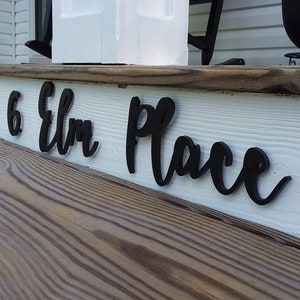 Brush Script Cursive House Numbers: Regular Size - Etsy