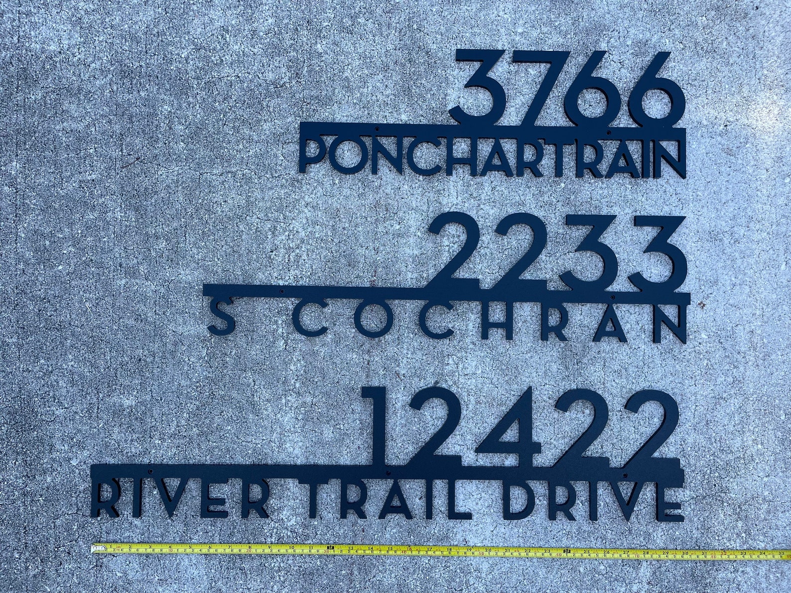 Custom Contemporary Apartment Number Unit Address Sign Regular - Etsy