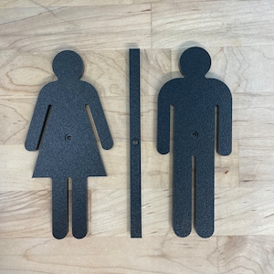 Restroom Signs Individual Cut Outs Indoor Outdoor Symbol Icons - Etsy