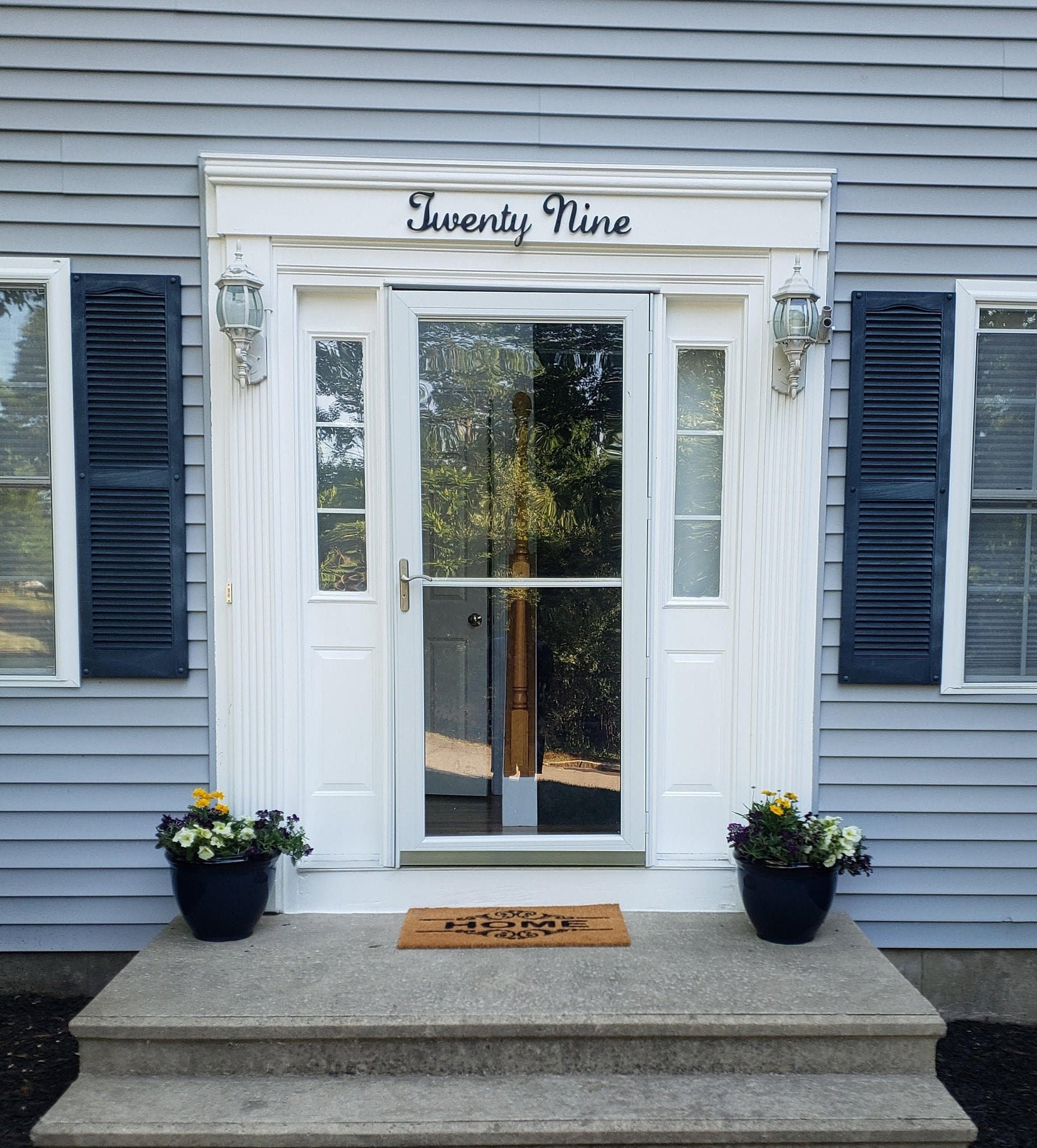 Large Colonial Cursive House Numbers - Etsy Canada