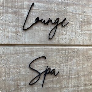 Custom Acrylic Laser Cut-out Cursive Sign - Etsy
