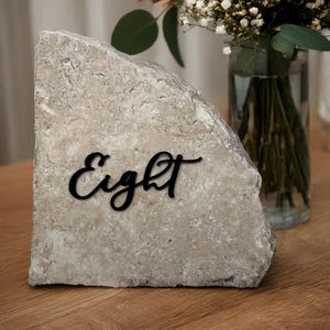 Trendy Table Number Cursive Cut-outs; SET With GLUE; Acrylic - Etsy