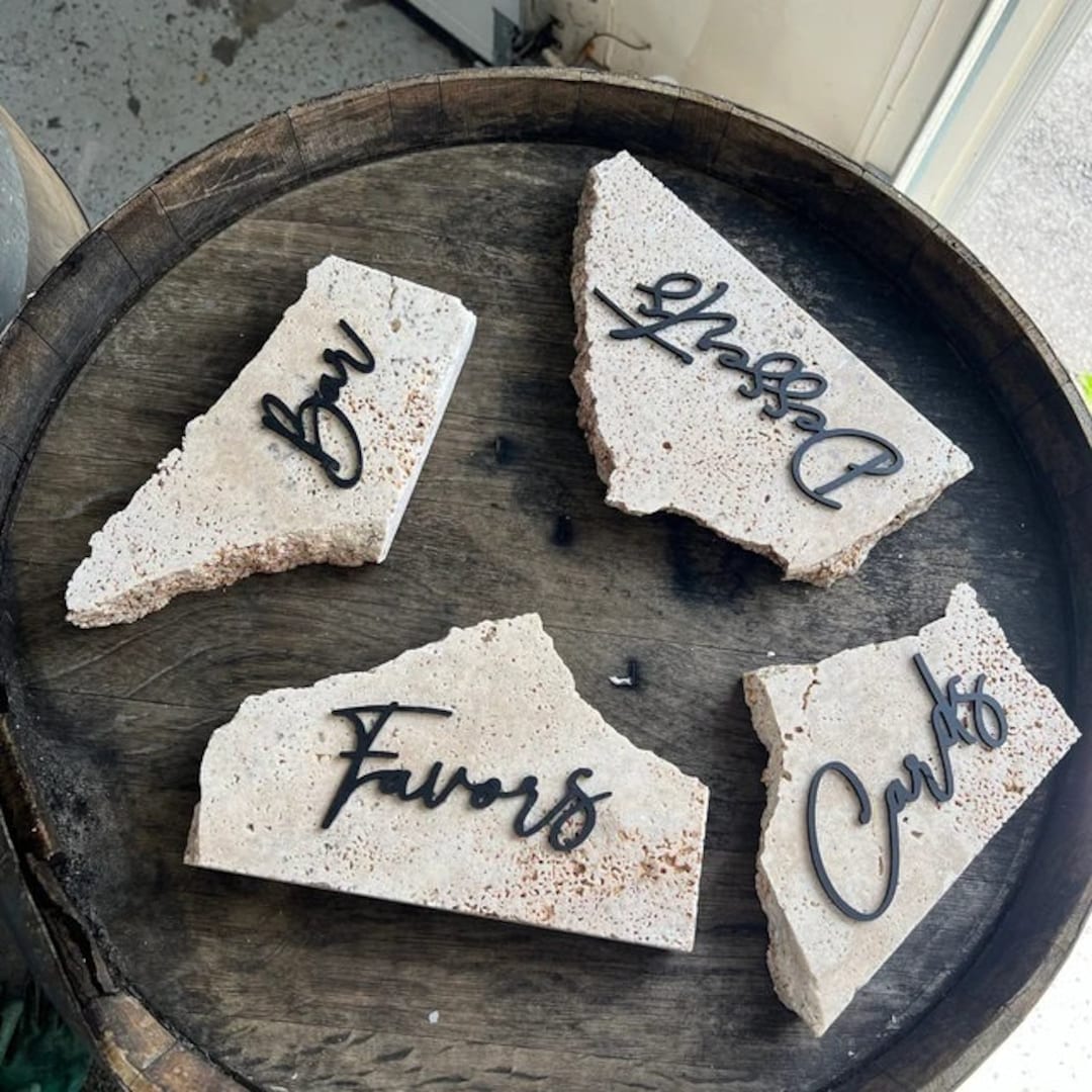 Wedding Sign Cut-outs Small Thin Modern Cursive; Acrylic - Etsy