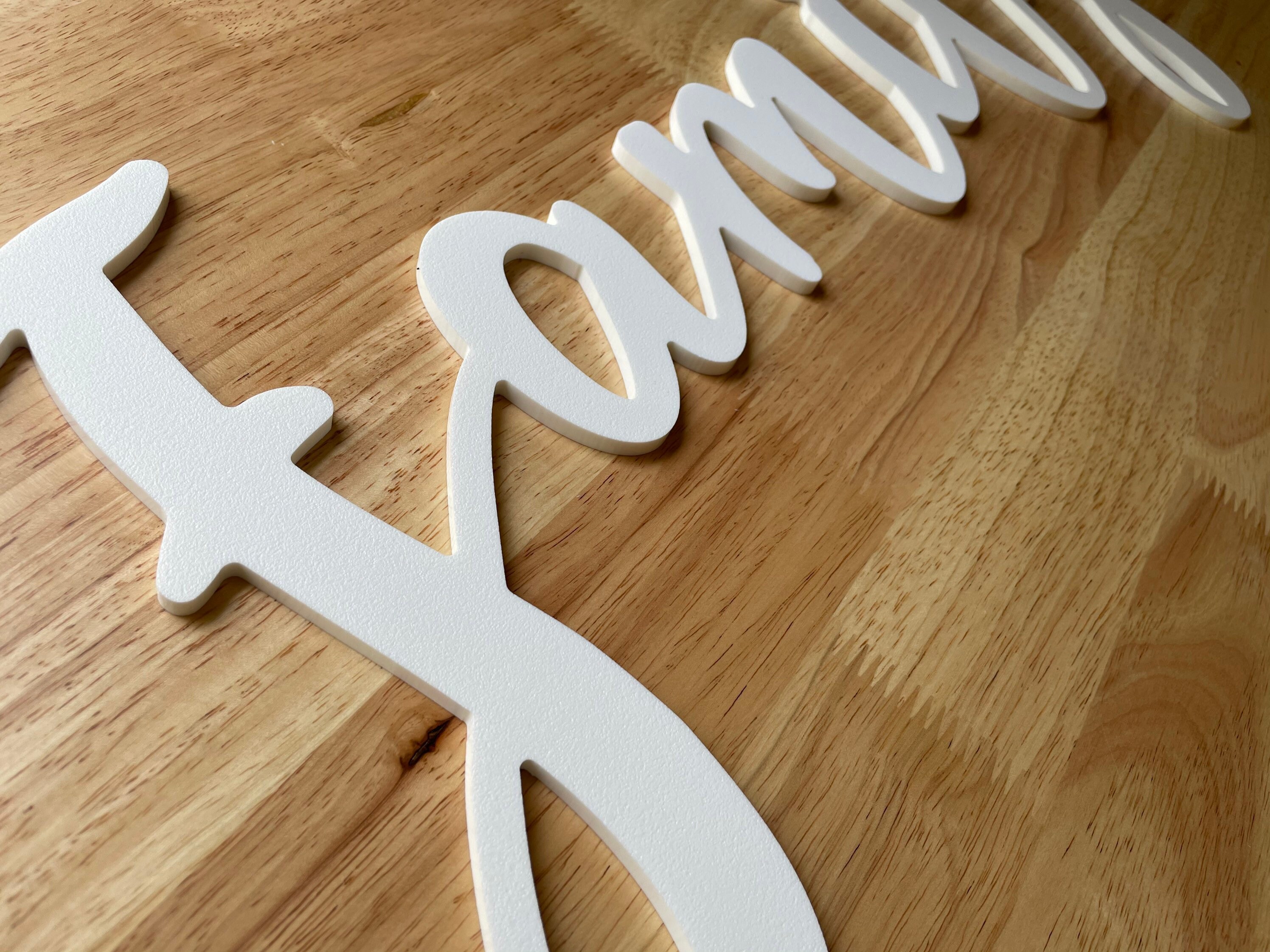 Cursive Family Sign in LARGE Brush Script Outdoor/indoor | Etsy Canada