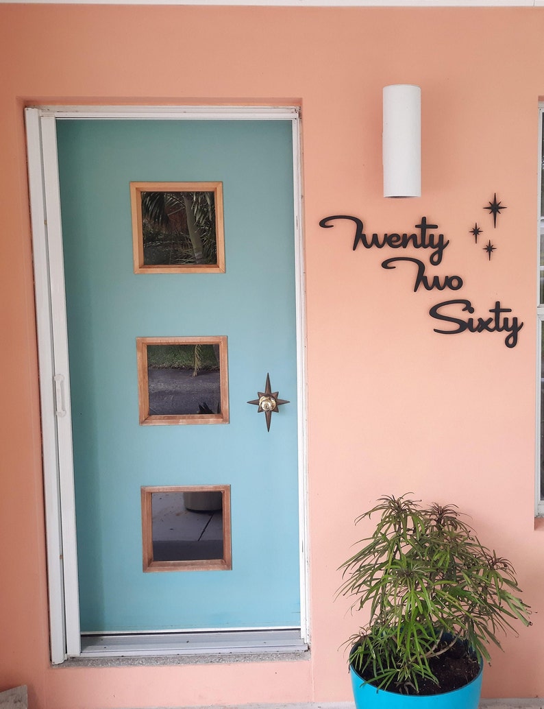 Atomic Starburst for Outdoor House Numbers - Etsy