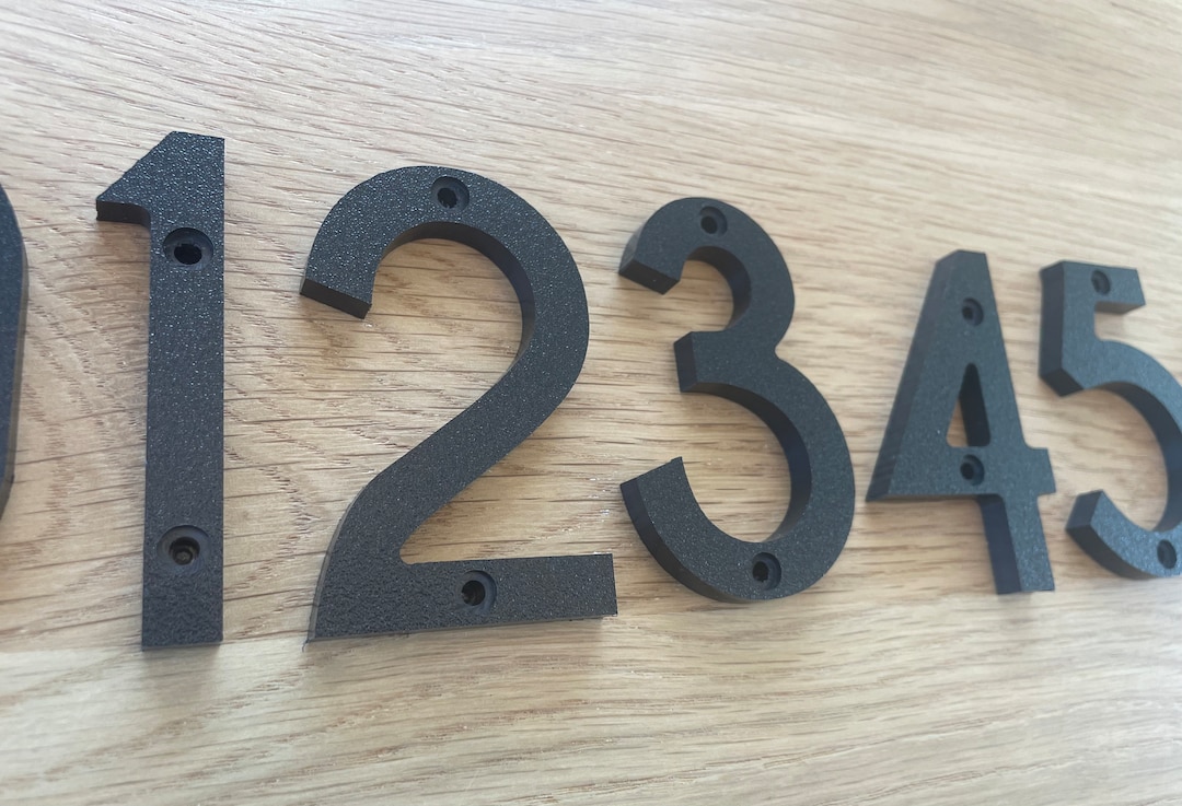 3 Inch Elegant Modern House Numbers - Etsy