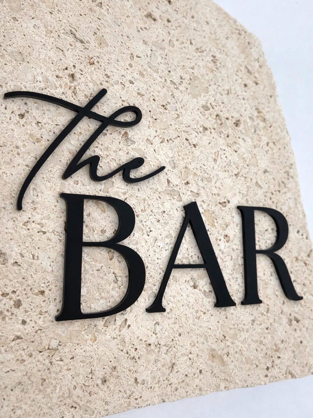 The Bar Acrylic Cut-out Lettering With Glue - Etsy