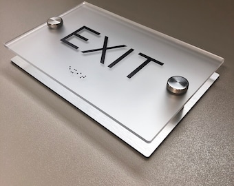 Wooden Exit Door Sign. Vintage British Railway Style. Handmade Retro ...