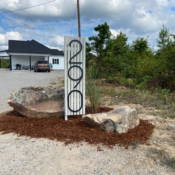 12 Inch Elegant Modern Numbers Letters | Etsy