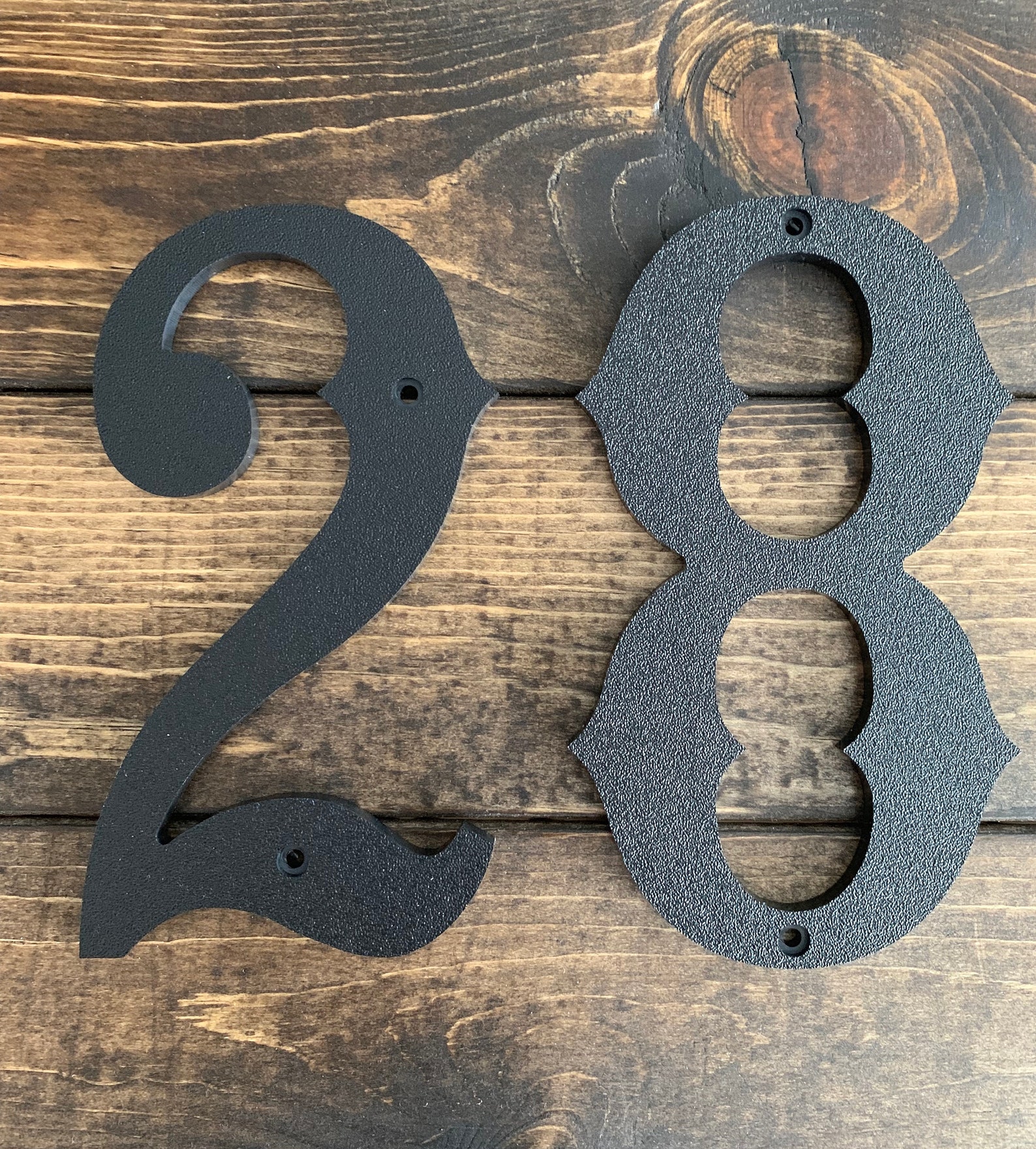 6 Inch Western House Numbers Letters - Etsy