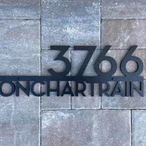 Custom Contemporary Apartment Number Unit Address Sign Regular Size - Etsy