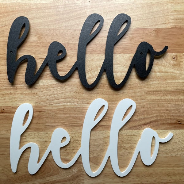 Hello Sign - Etsy