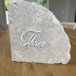Fancy Cursive Number SET With GLUE Cut Out Acrylic - Etsy