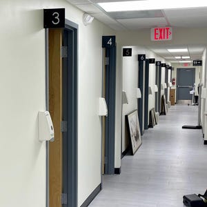 Set of Projecting Room Number Signs - Black - Etsy