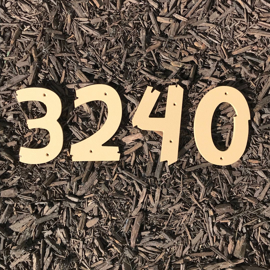 4 Inch Plastic Numbers in Tiki Font, Driftwood, Camp Etc... - Etsy