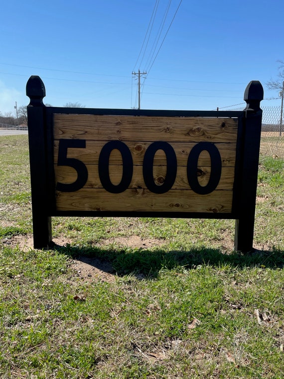 12 Inch Bold House Numbers | Etsy