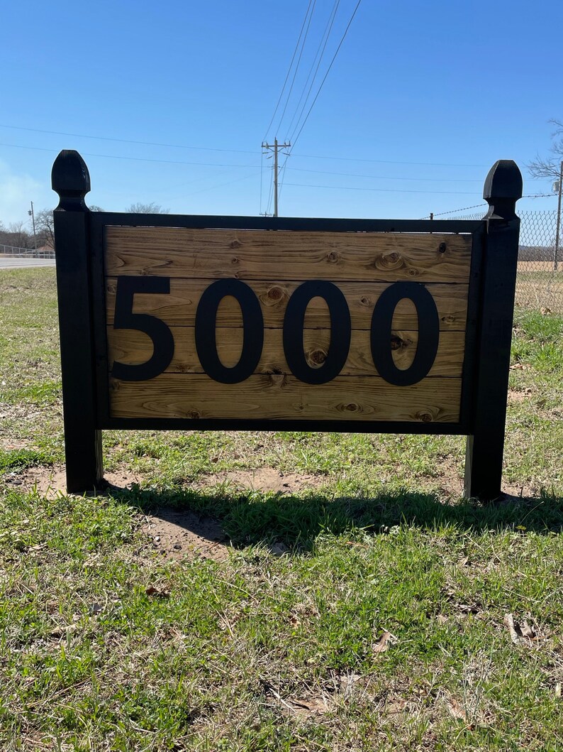 12 Inch Bold House Numbers | Etsy