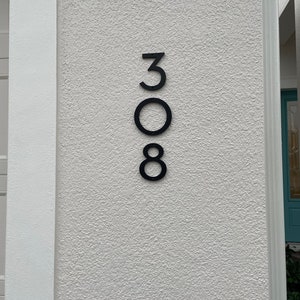 4 Inch Contemporary House Numbers - Etsy