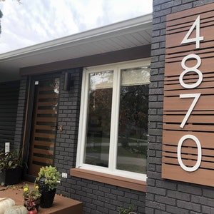 12 Inch Modern House Numbers Letters - Etsy