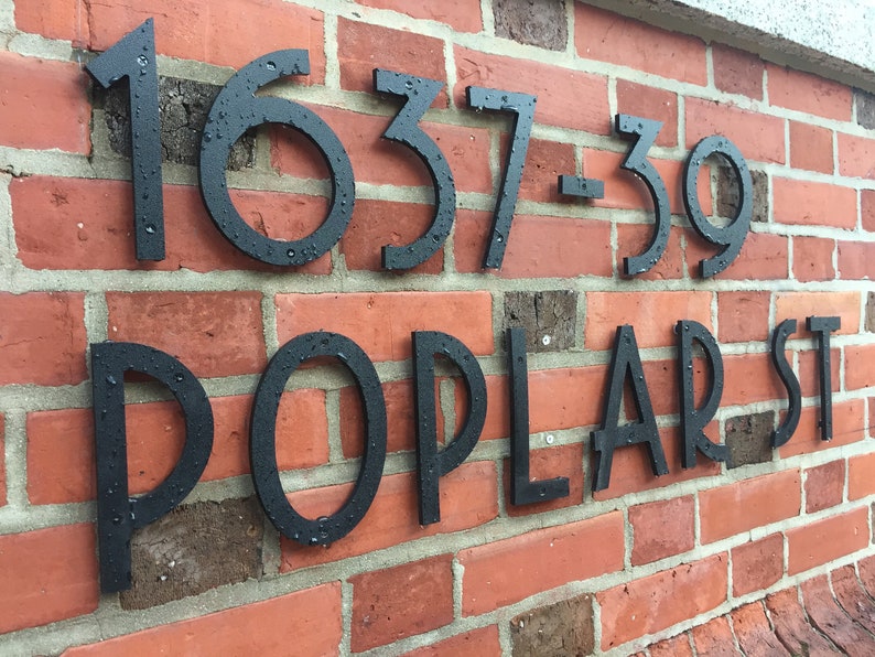 6 Inch Art Deco House Numbers Letters - Etsy Singapore