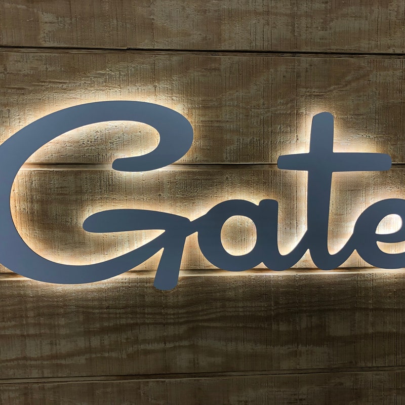 Backlit Wood Sign - Etsy