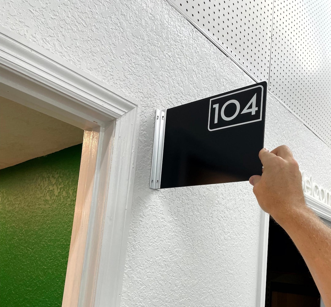 Custom Projecting Sign, Corridor Flag Sign for Room Number, Business ...