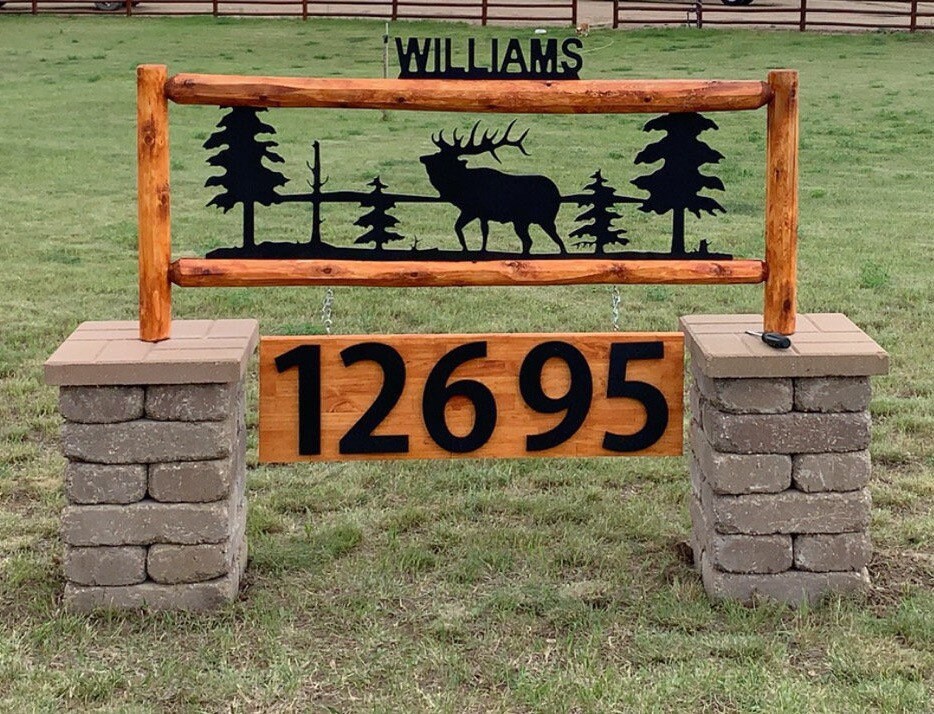 12 Inch Bold House Numbers | Etsy