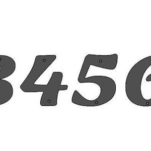 6 Inch Socal Script Style House Numbers Letters - Etsy