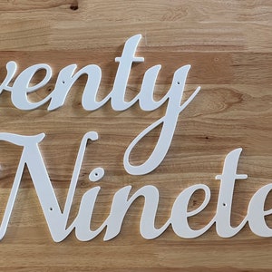 LARGE Graceful Cursive House Numbers - Etsy