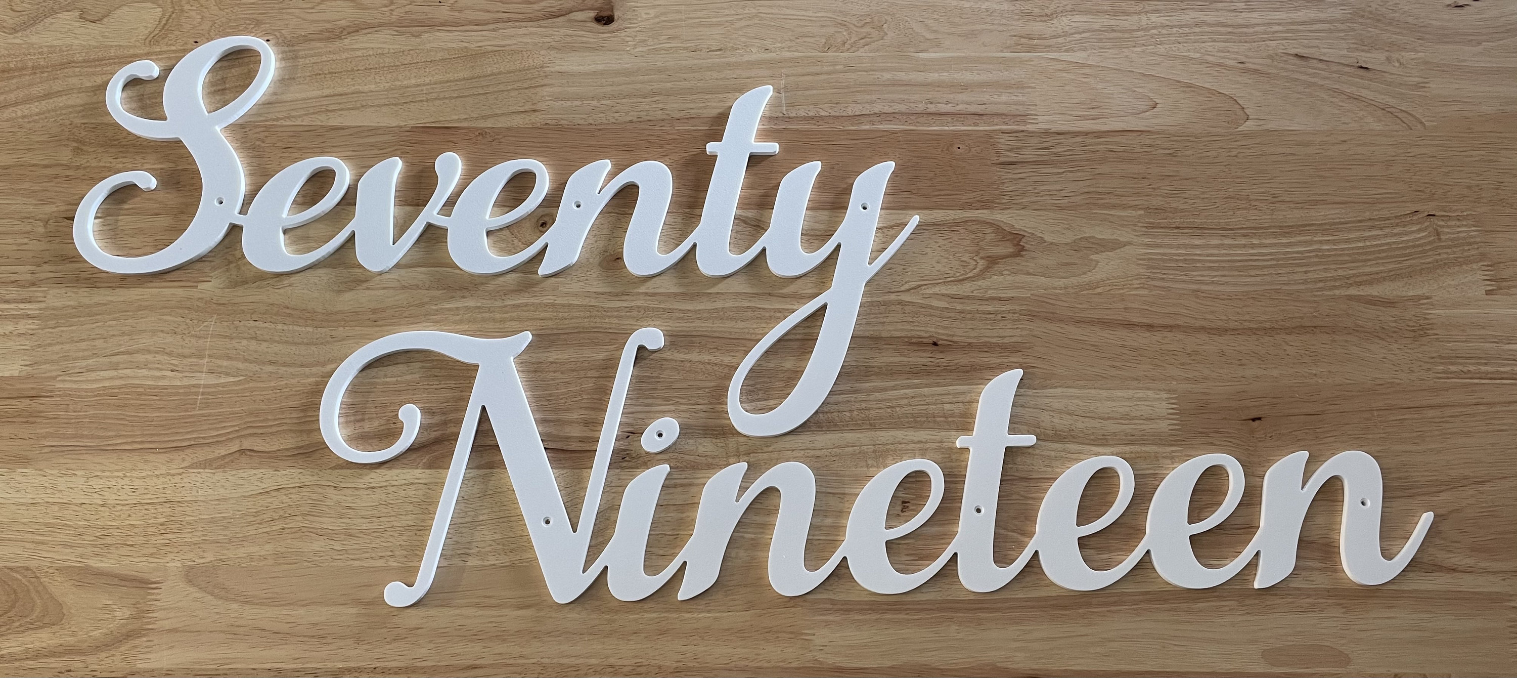 LARGE Graceful Cursive House Numbers - Etsy