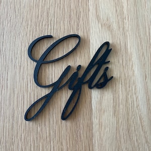 Small Fancy Cursive Cut Out Acrylic Wedding Signs - Etsy