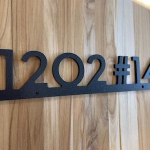 Custom Contemporary Apartment Number Unit Address Sign Regular Size - Etsy