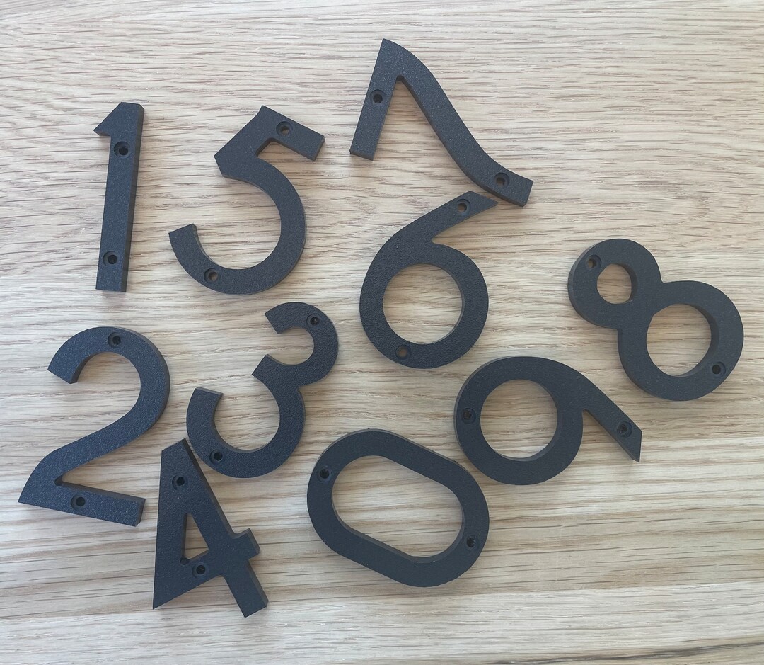 3 Inch Elegant Modern House Numbers - Etsy
