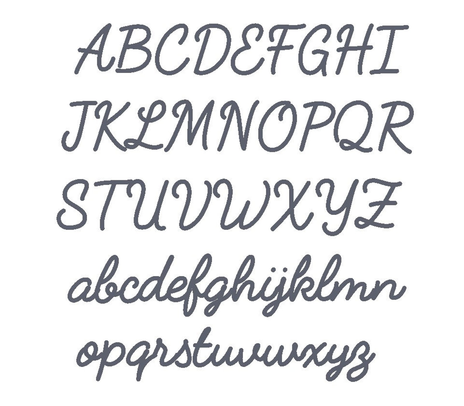 Longhand Cursive House Numbers: Regular Size - Etsy