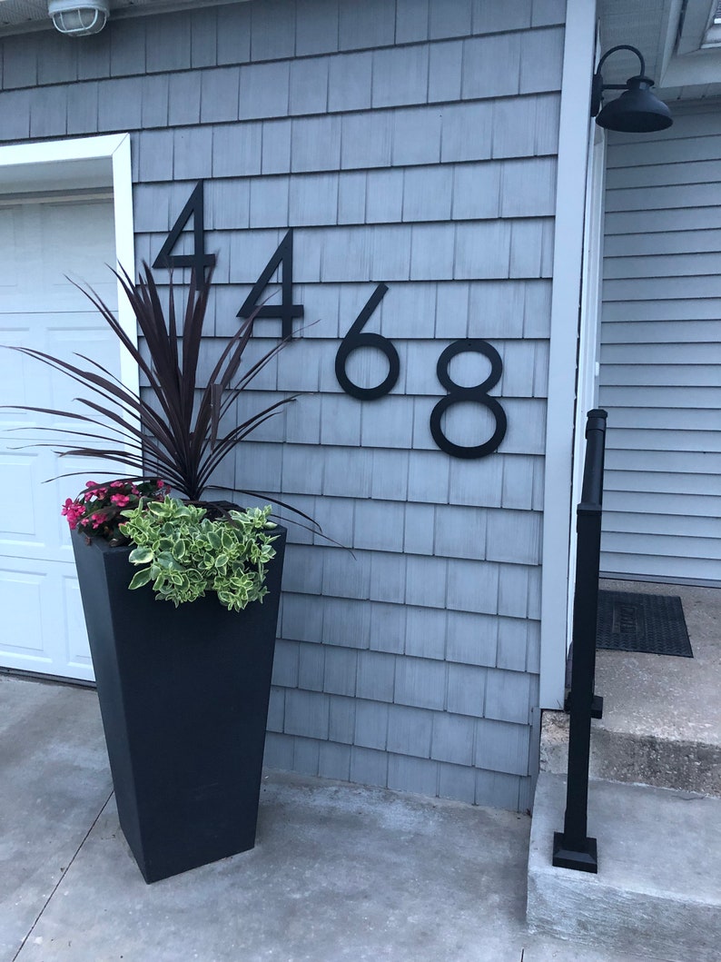 14 Inch Modern House Numbers Letters - Etsy