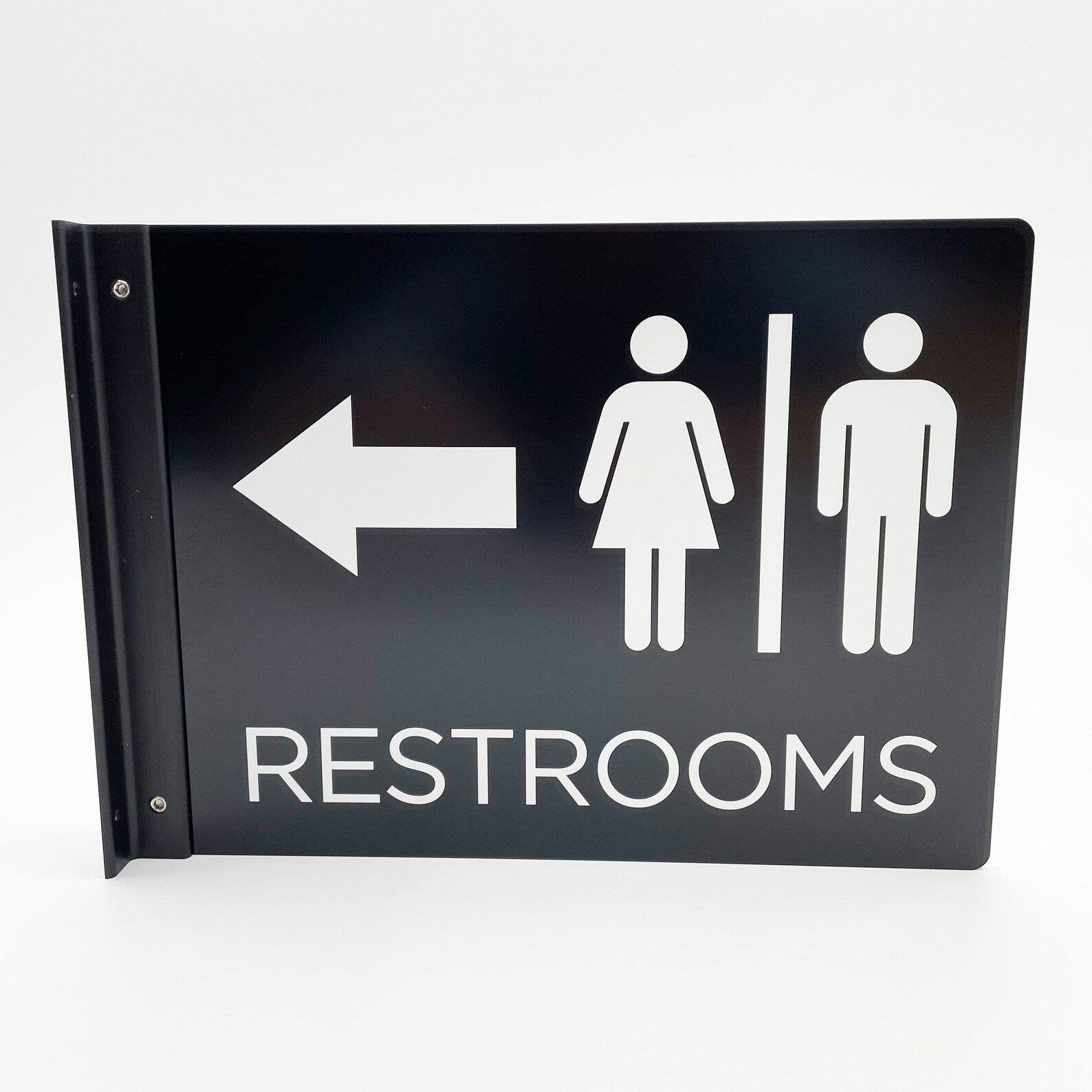 Wall-mounted Restroom Sign for Hallways, Business, School - Etsy
