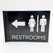 Projecting Restroom Sign for Hallways, Businesses, Schools. Wall ...