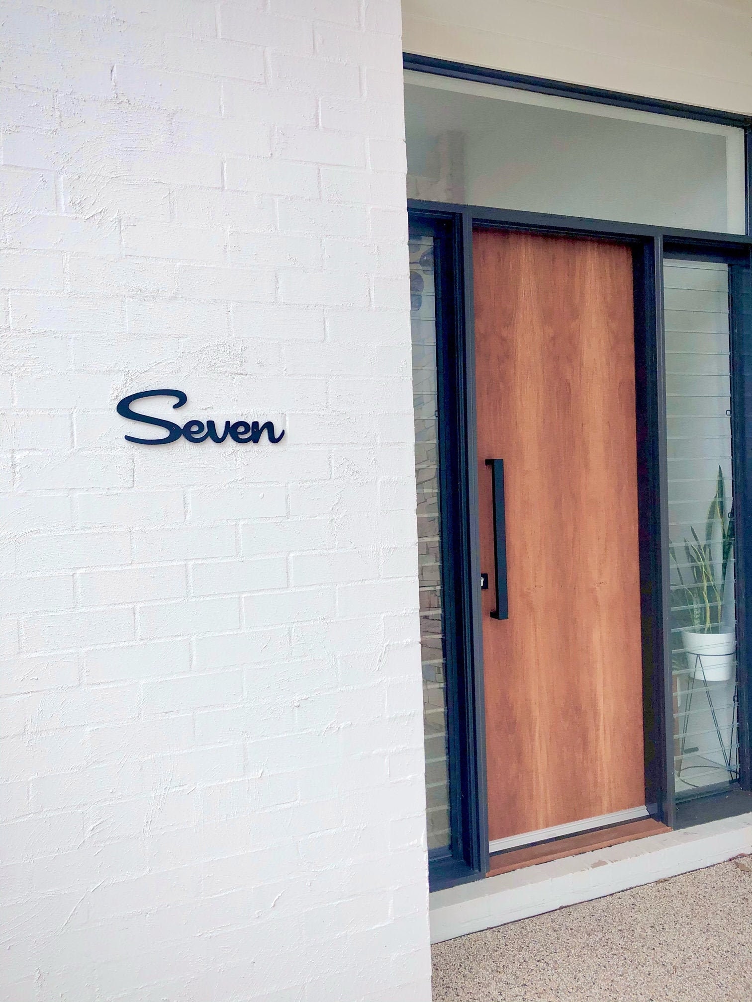 Mid Century Cursive House Numbers: Regular Size - Etsy