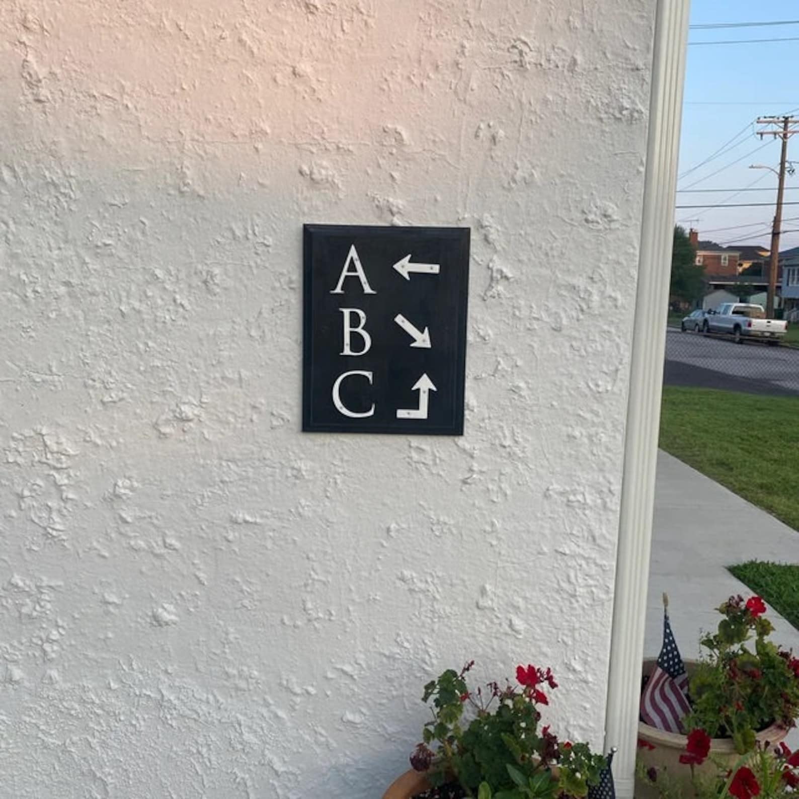 House Number Sign Arrow - Etsy