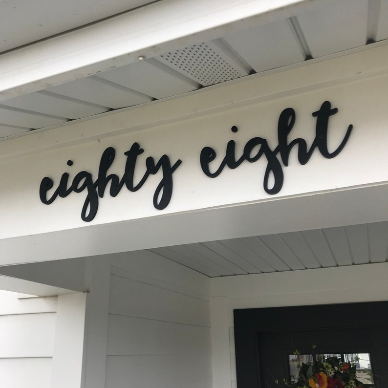 Brush Script Cursive House Numbers: Regular Size - Etsy Canada