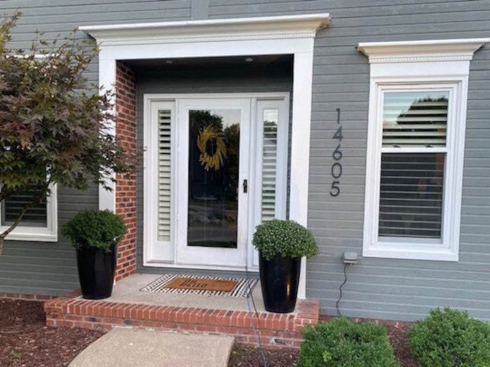 6 Inch Modern House Numbers Letters - Etsy