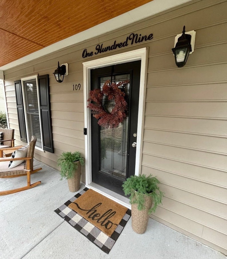 Colonial Cursive House Numbers: Regular Size - Etsy