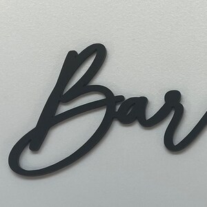 Wedding Sign Cut-outs Small Thin Modern Cursive Acrylic - Etsy