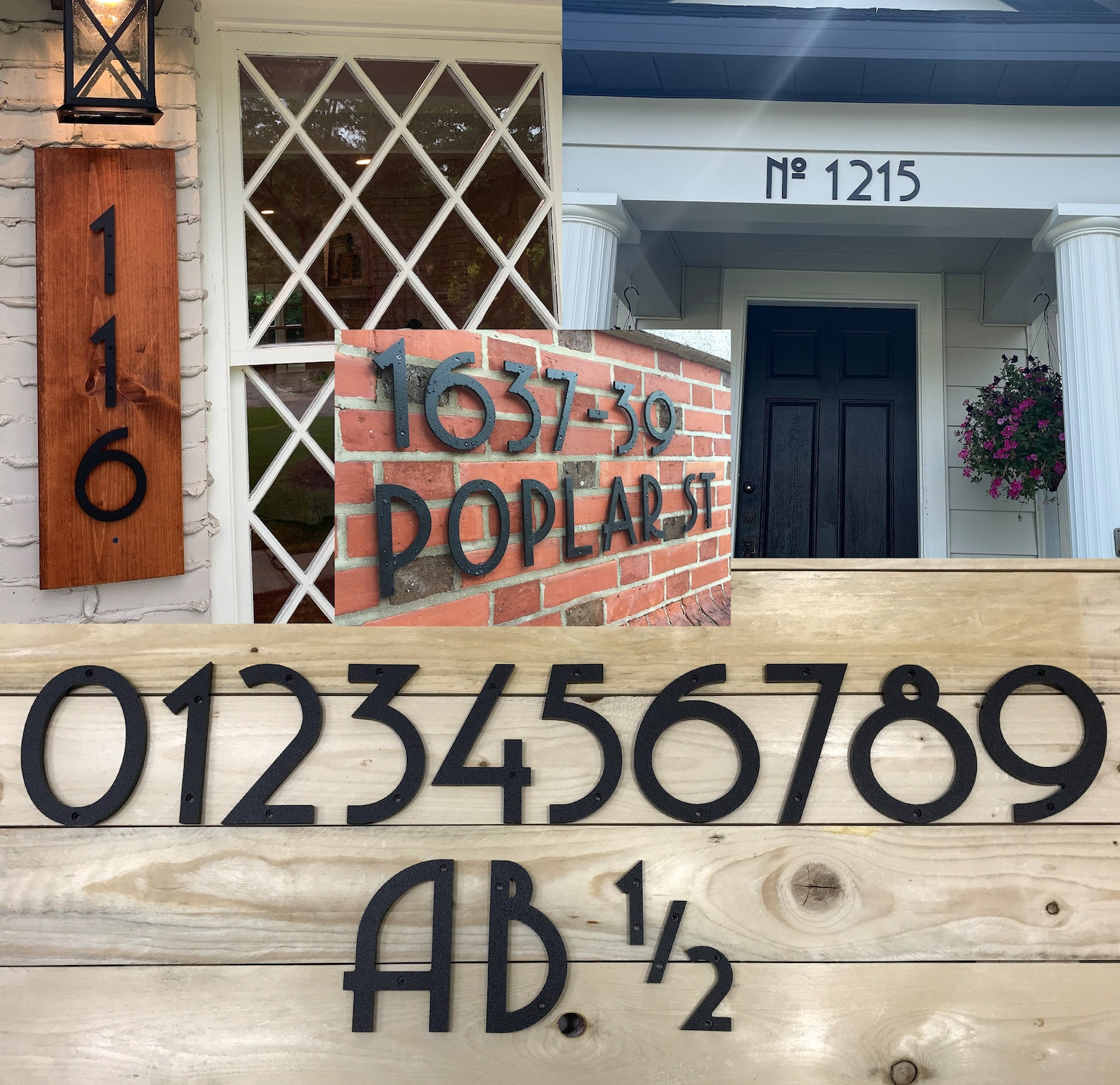 6 Inch Art Deco House Numbers Letters - Etsy